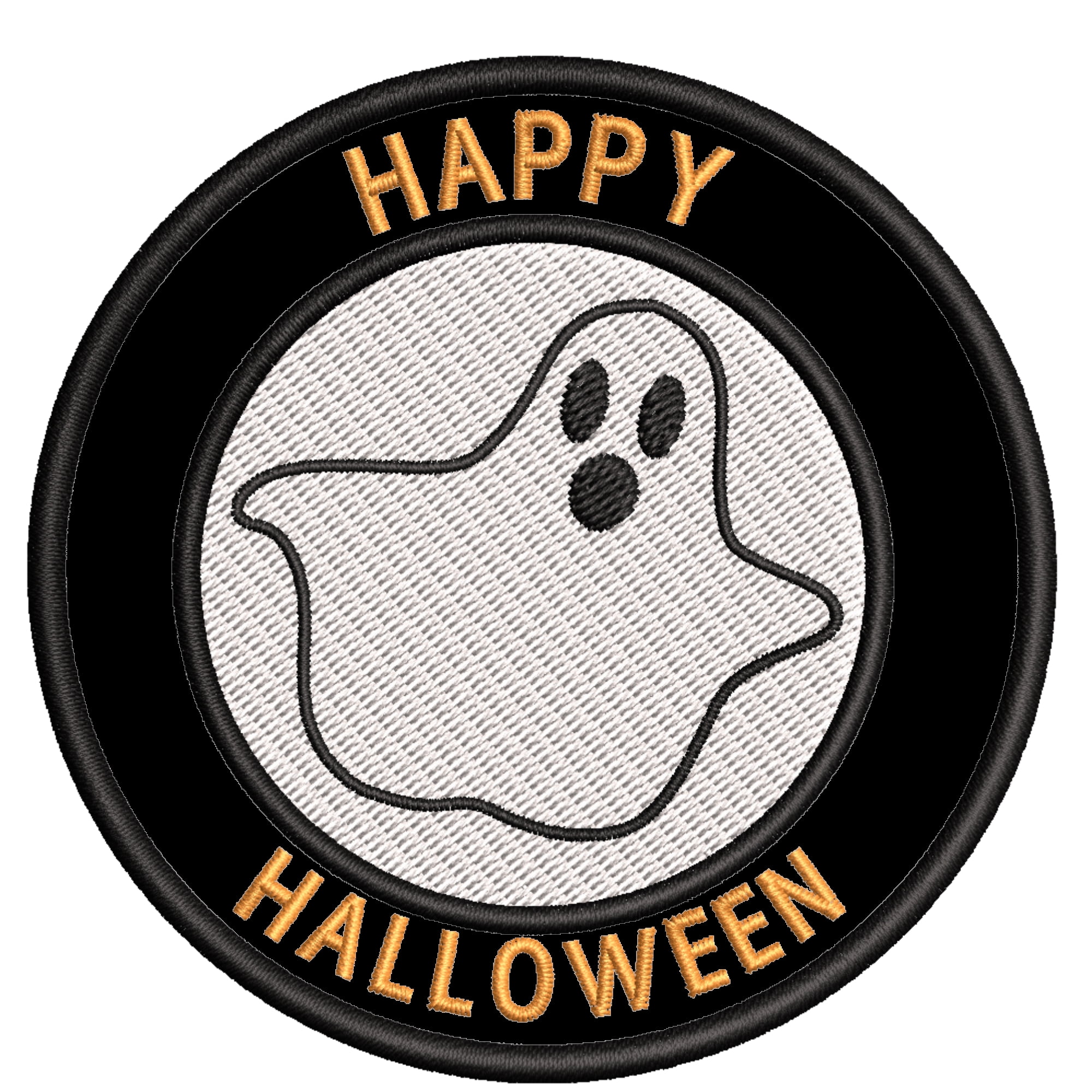 Ghost Embroidered Patch Iron/Sew-On Applique Costume Classic Scary ...