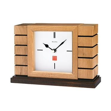 Bulova Clocks B1929 Annette II Wooden Westminster Chiming Mantel Clock ...