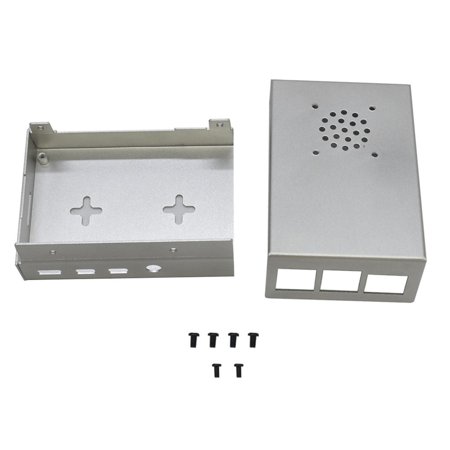 Fit For Raspberry Pi 4 Metal Enclosure Protective Box Shell Case ...