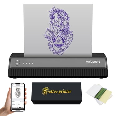 Tattoo Stencil Printer, M08F Wireless Thermal Tattoo Printer with 10pcs ...