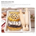 10pcs Mini Wooden Rolling Pin Shooting Props Doll House Rolling Pin ...