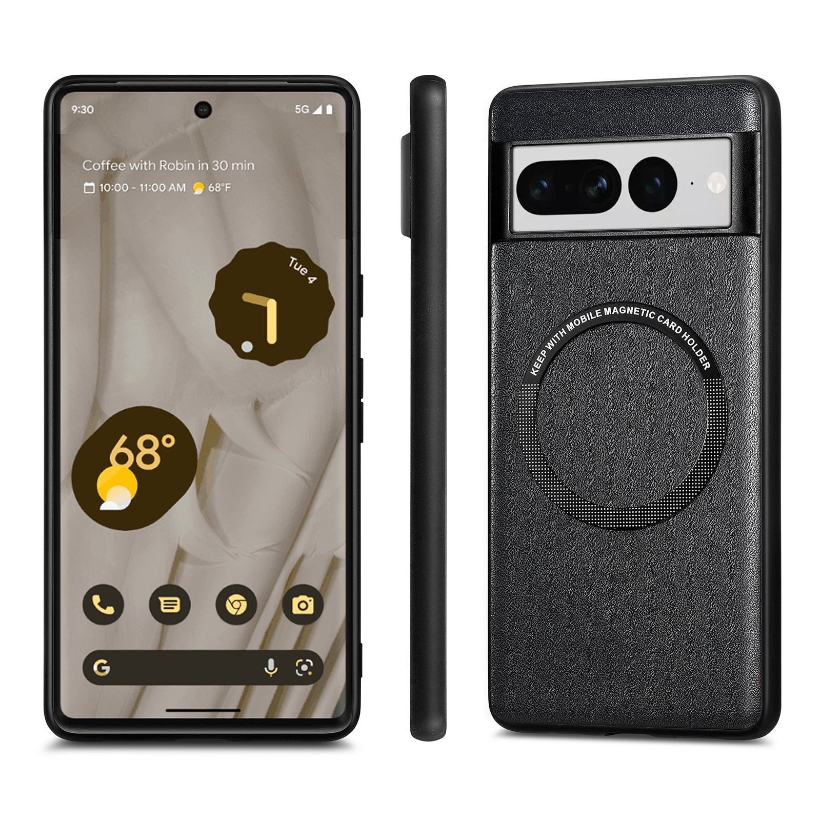 Dteck Magnetic Case for Google Pixel 7 Pro, Shockproof Anti-Fingerprint ...