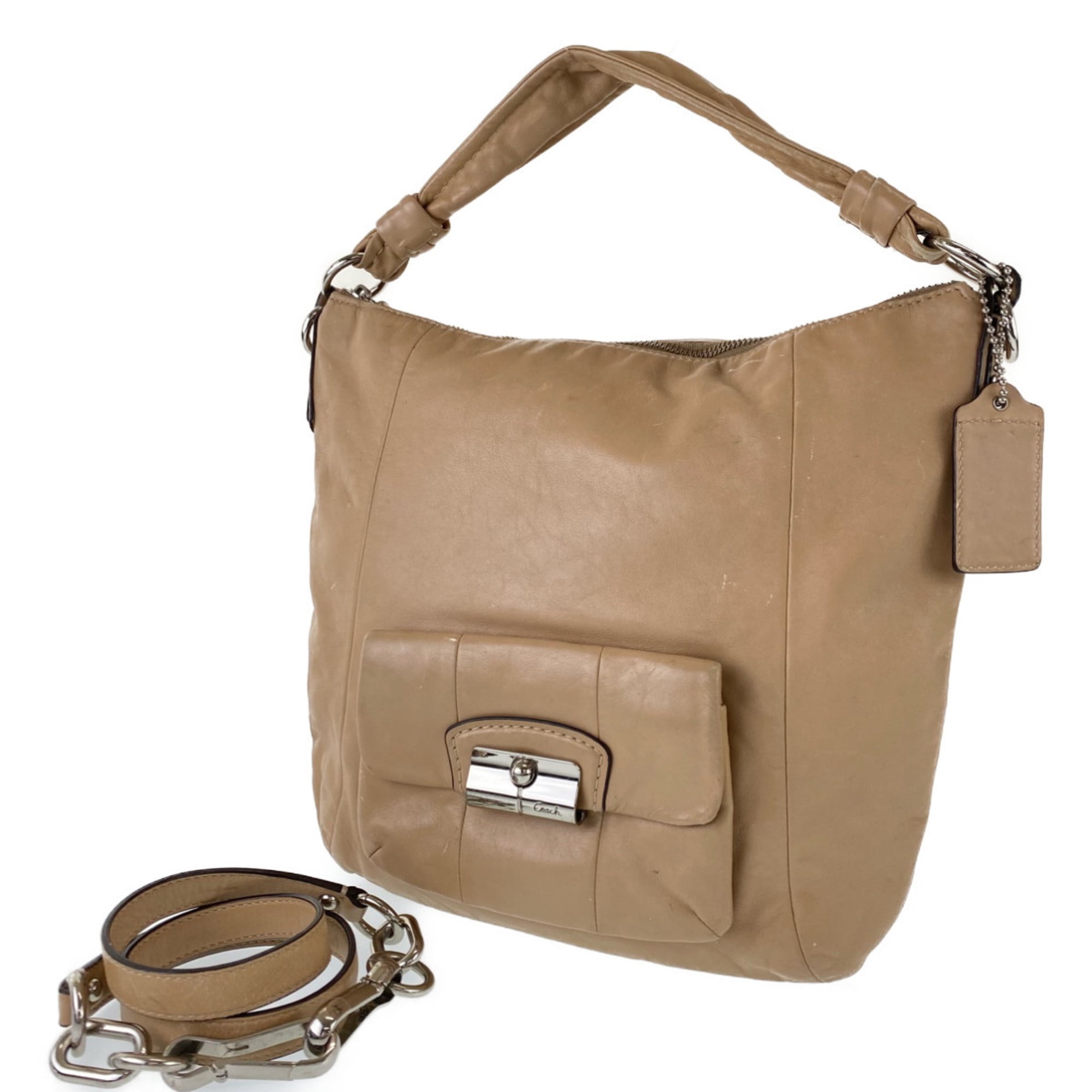 Pre-Owned COACH 2-way crossbody brown leather C1069-14783 hobo shoulder ...