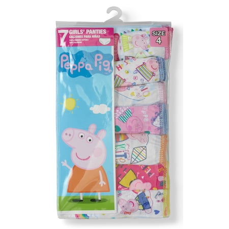 Peppa Pig - Peppa Pig, Girls Underwear, 7 Pack Panties Sizes 4 - 6 ...