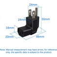 LINYAN-NEMA 5-15P to C13 AC Power ConverterAmerican Standard 3-pin Plug ...
