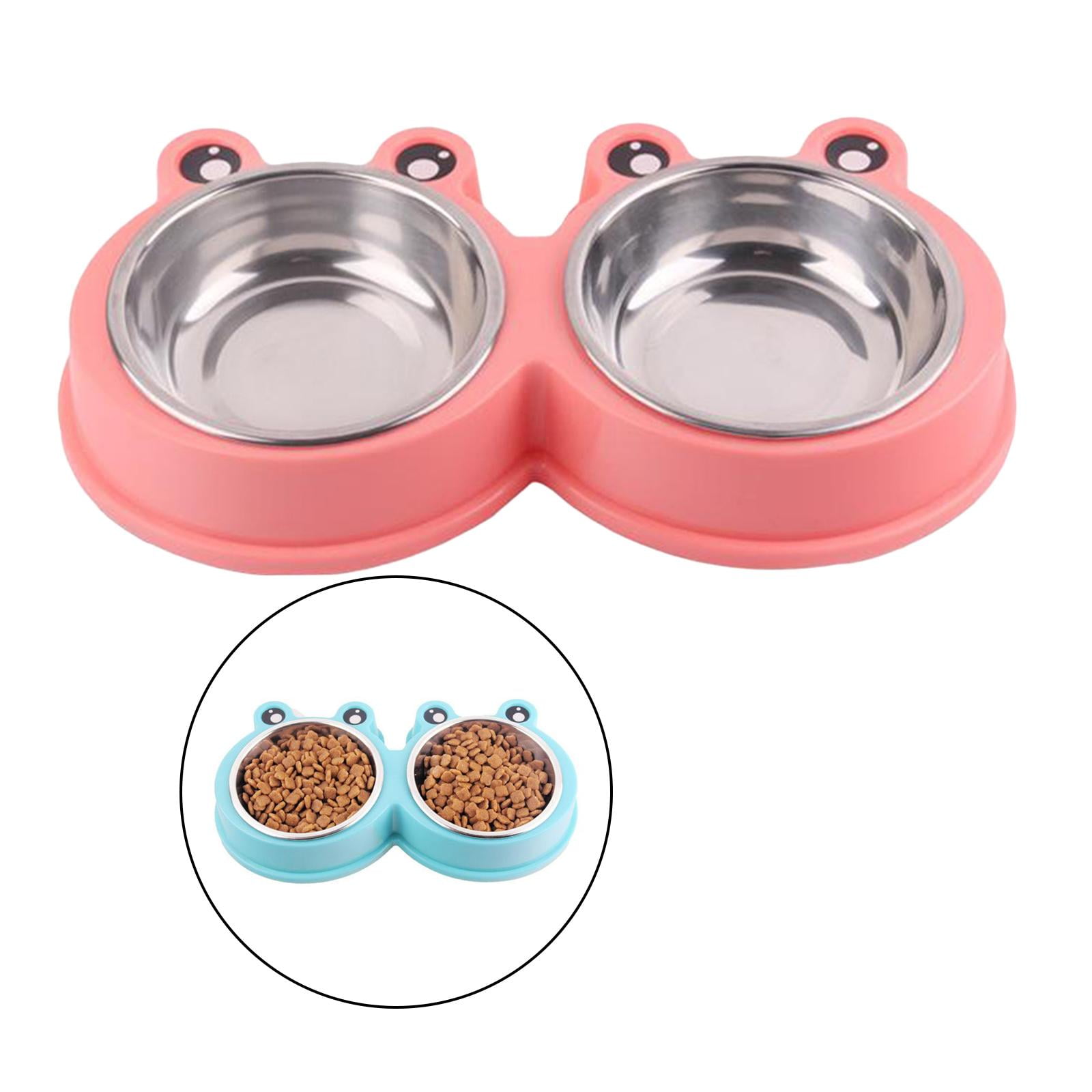 dog Bowls Double Raised Pet Bowls, Elevated Cat Bowls, with Slip ...
