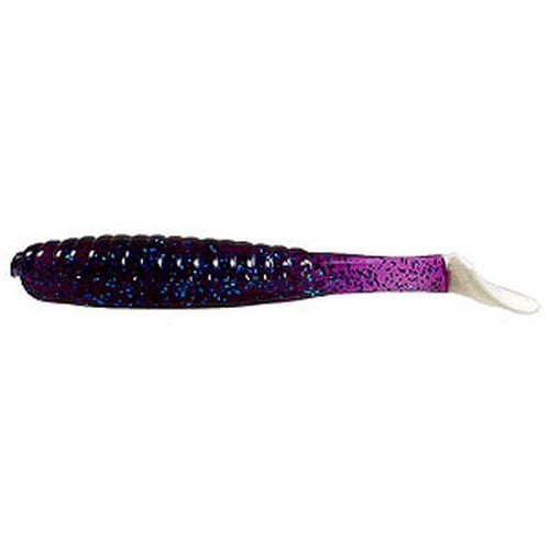 Deadly Dudley DDTT-805 Terror Tail Purple White 3" SW Soft Plastic ...