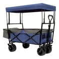 LuckyNote 480 lbs Heavy Duty Folding Wagon, Removable Canopy & Mosquito ...