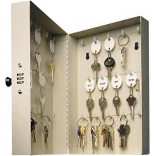 Mmf Industries 804308 Key Cabinet 28 Capacity - Hook Style - Walmart ...