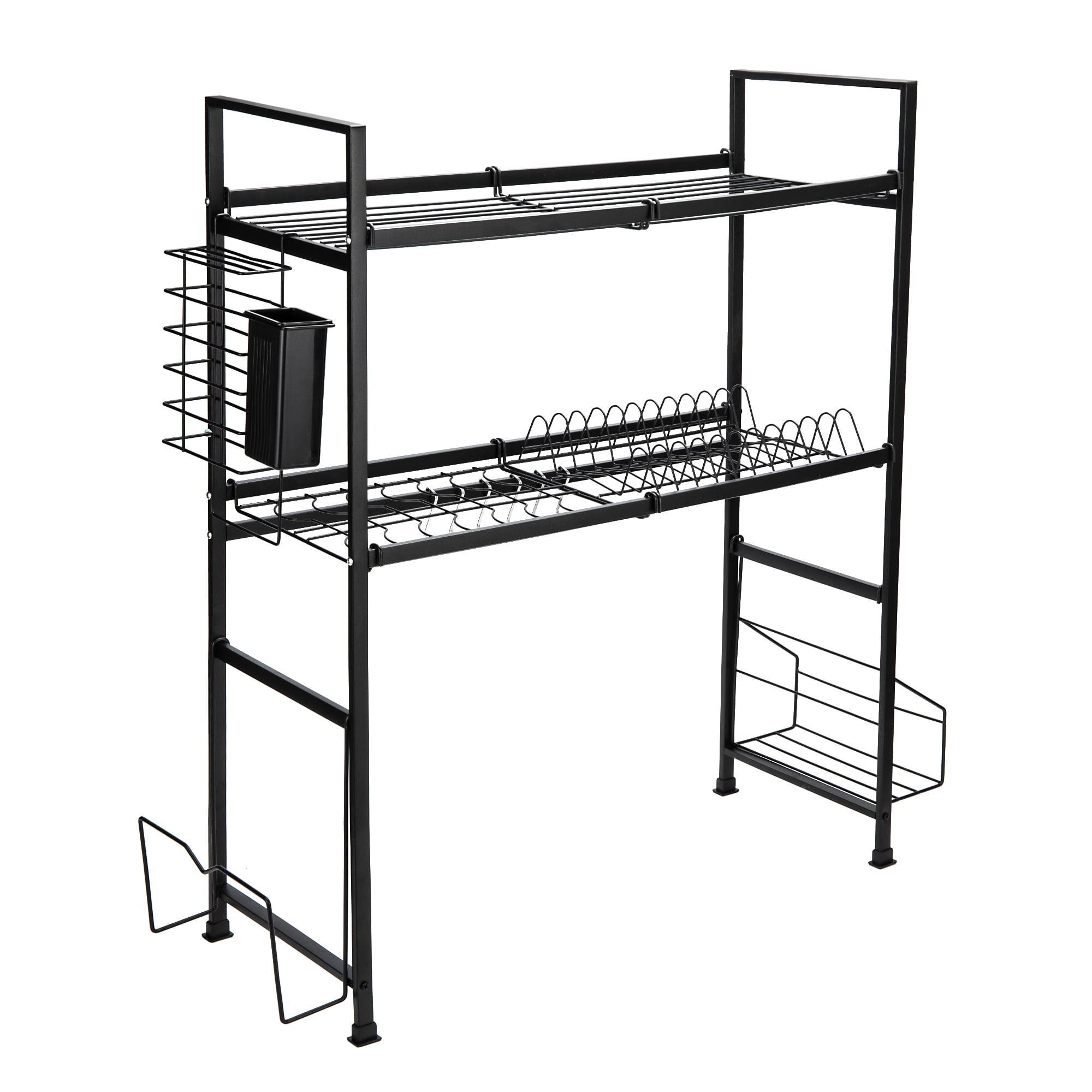 Over Sink Dish Drying Rack 2 Tier Large Kitchen Dish Rack Stainless