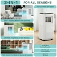 EastVita 10000 BTU 450 Sq Ft Portable Air Conditioner with Window kit ...