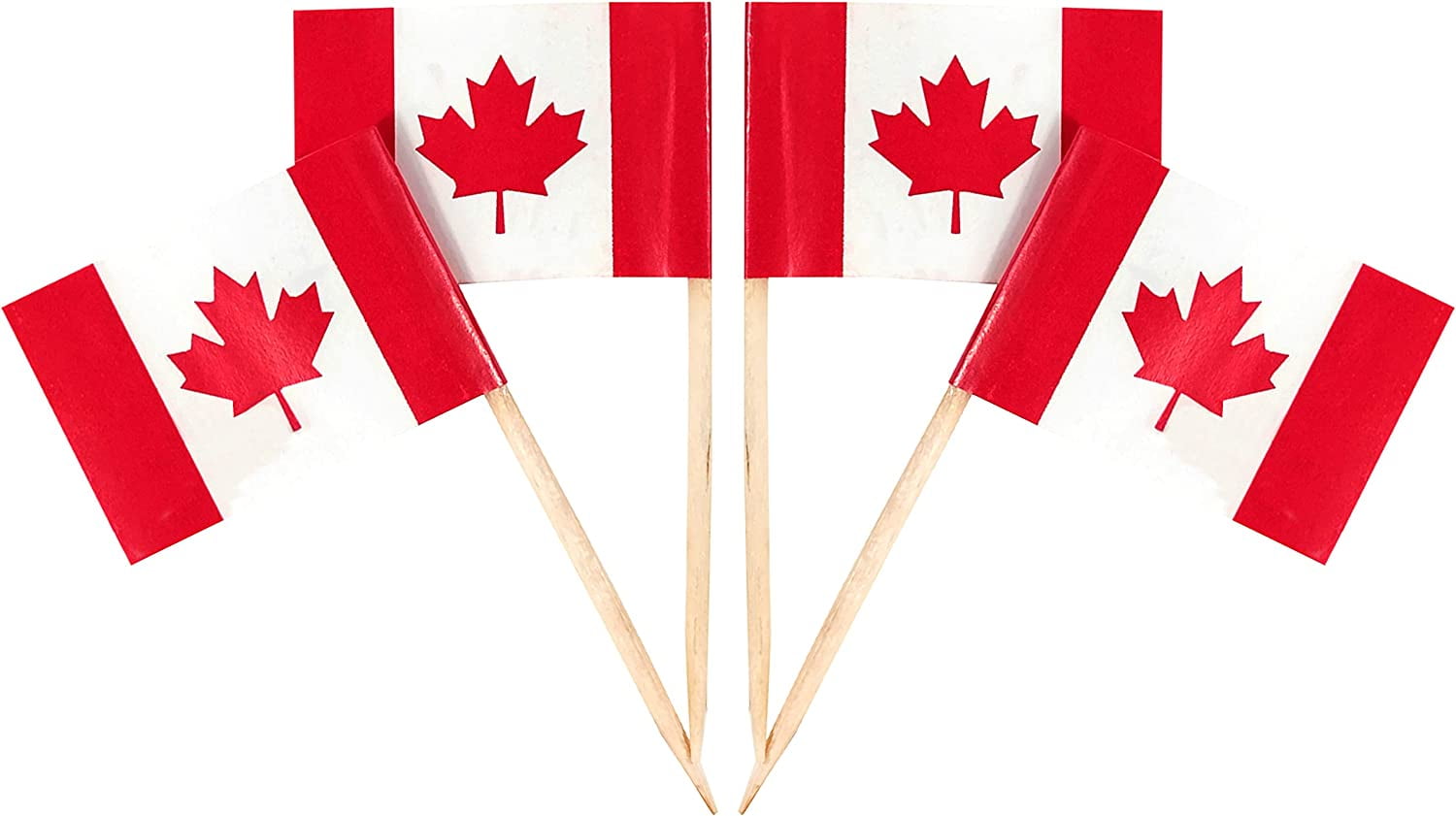 Canada Toothpick Flag Canadian Small Mini Cupcake Topper Flags,100 pcs ...