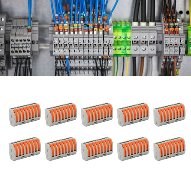 Quick Terminal Block Connector, Conductor Connector Flexible Hard Cable Connector Wire Block ...