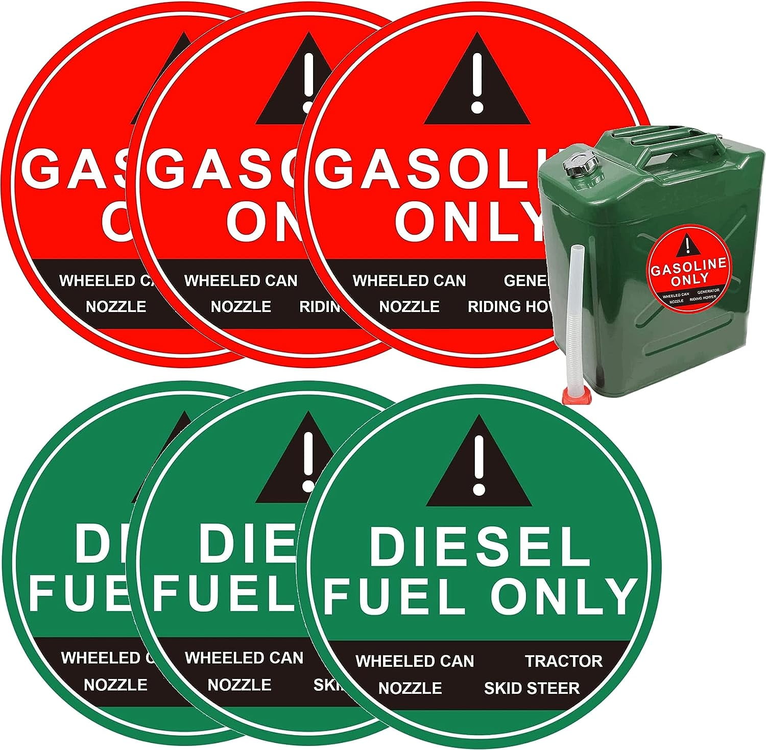 Diesel Only Sticker Sign Self Adhesive Waterproof Fuel Label Gasoline ...