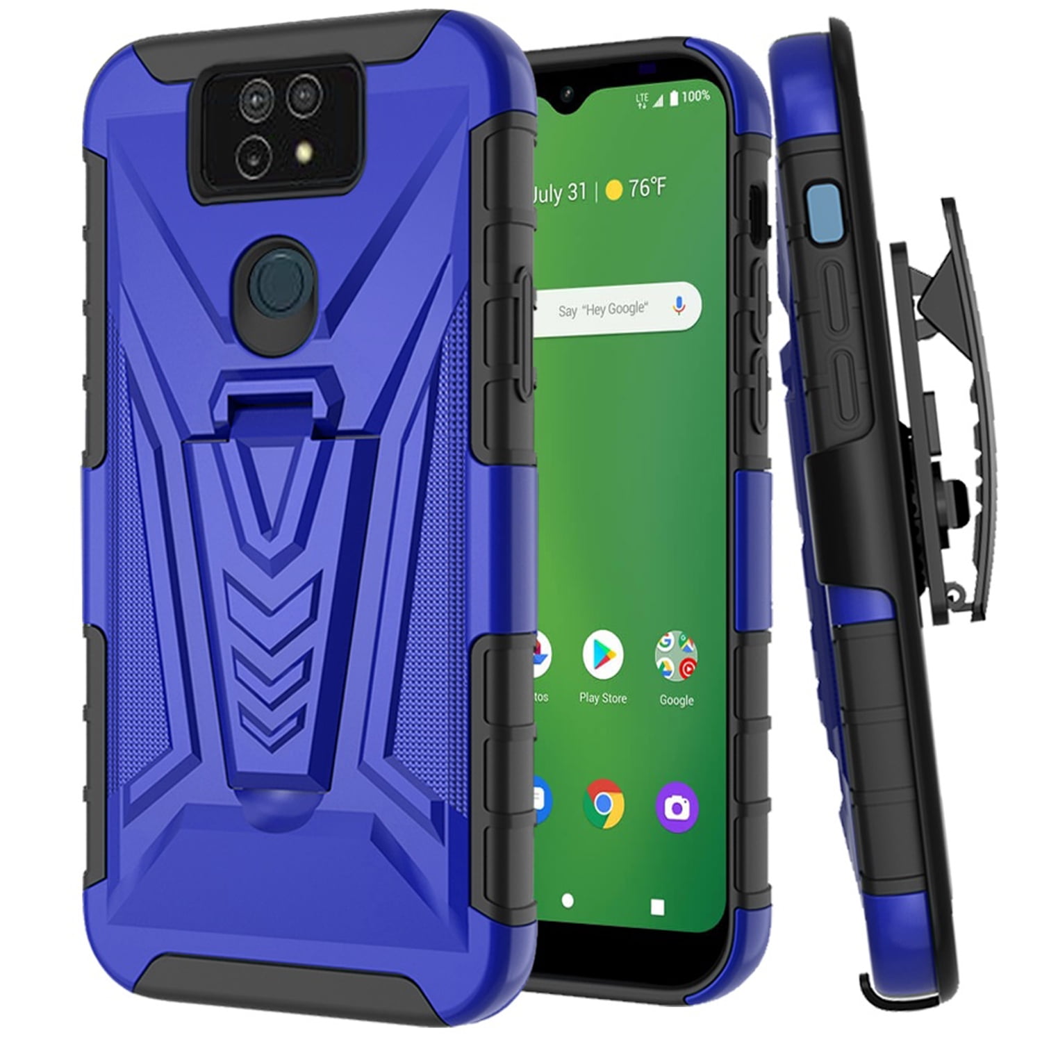 SOGA Compatible for Cricket Ovation 2 / AT&T Maestro Max Case with Belt ...