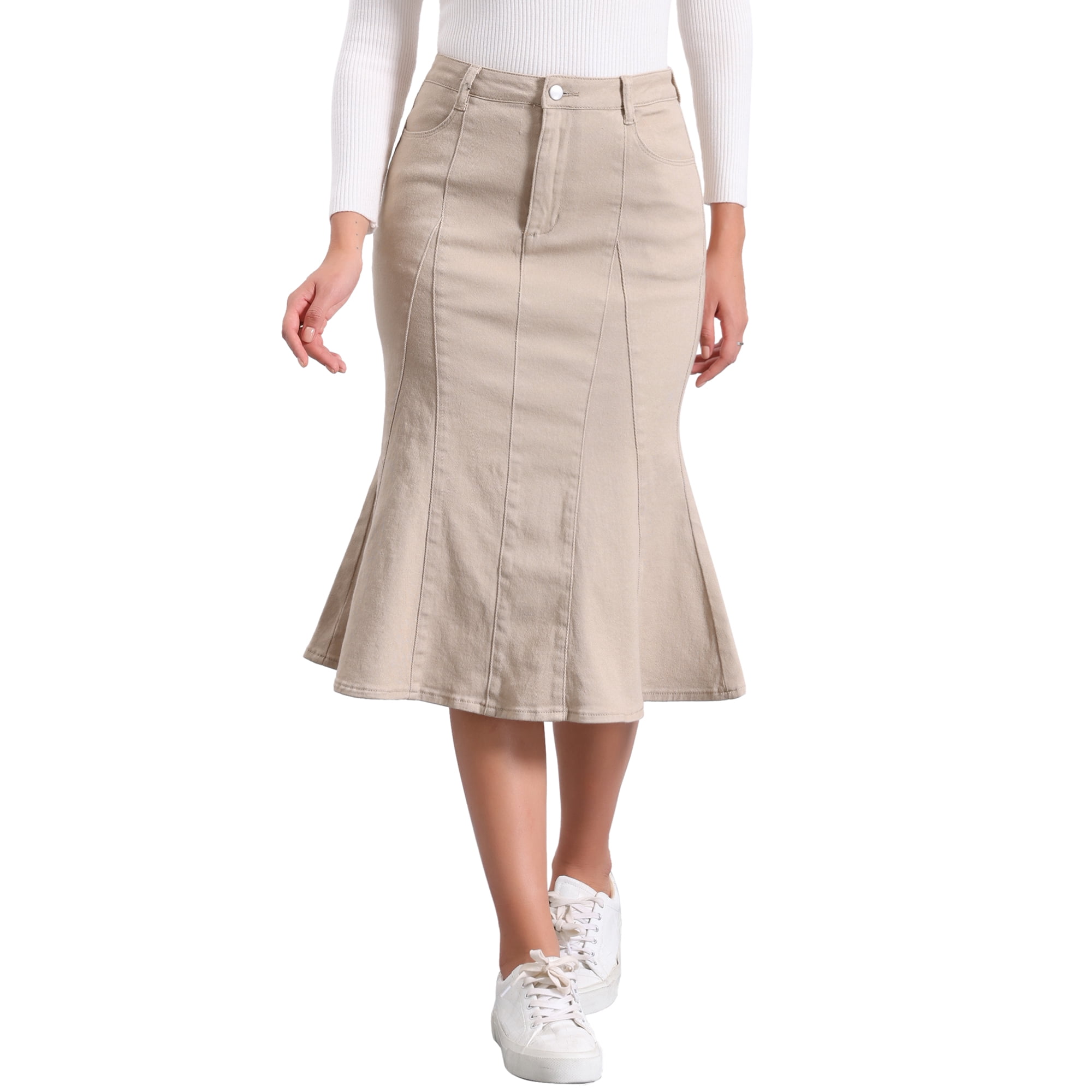 Click here for Inspire Chic Womens Skirts Fishtail Bodycon High W... prices