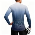 AHMOMEI Gradient Men's Cycling Bike Jersey Quarter Zip Men Long Sleeve ...