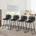 Andeworld 24" Swivel Bar Stools with Backs Plastic Counter Height ...