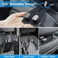 Car Hooks for Headrest, Leather Car Seat Back Storage Organizer ...