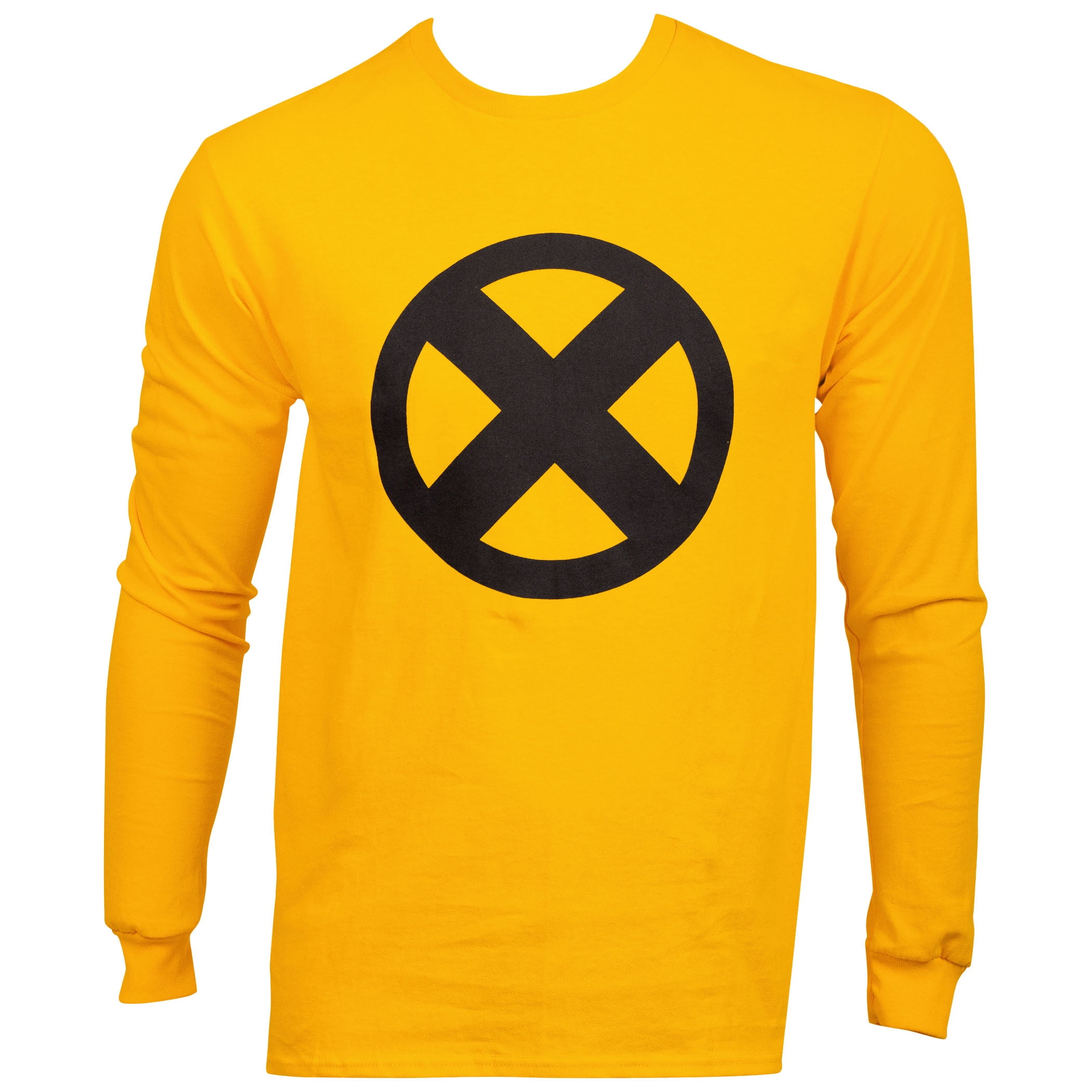 Marvel X-Men Symbol Logo Gold Long Sleeve Shirt-XLarge - Walmart.com