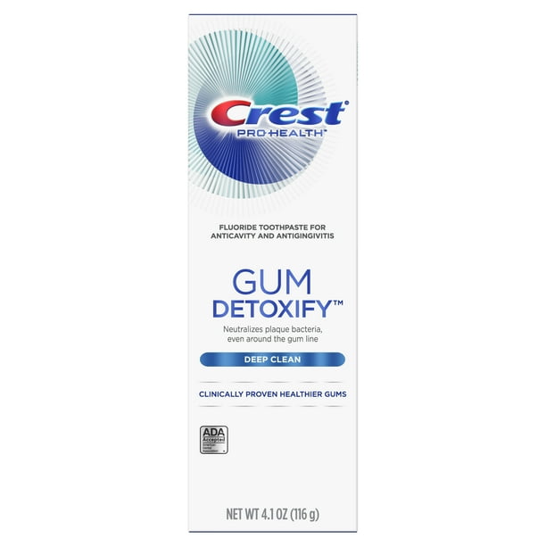 Crest Pro Health Gum Detoxify Toothpaste, Deep Clean, 4.1 oz - Walmart ...