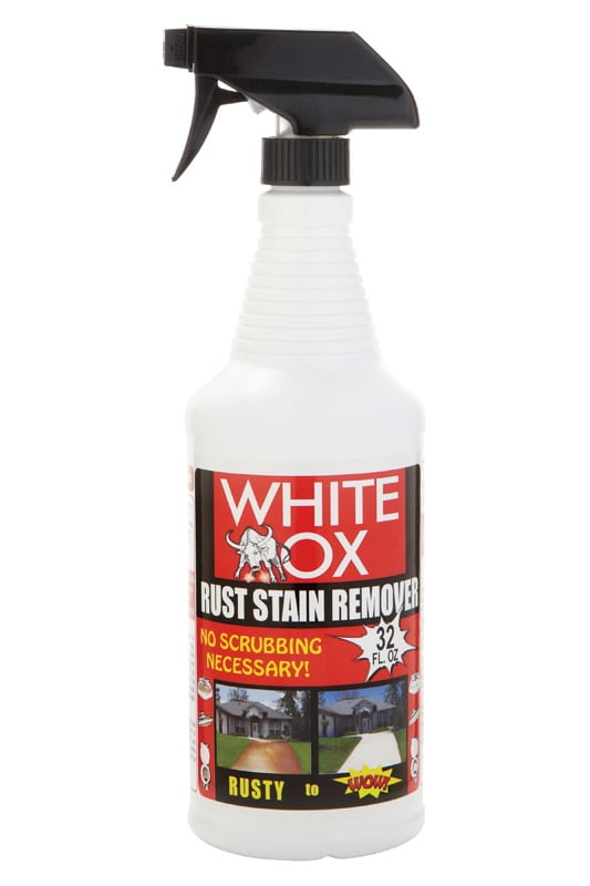 White Ox No Scent Rust Stain Remover 1 qt. Liquid - Case Of: 12 ...