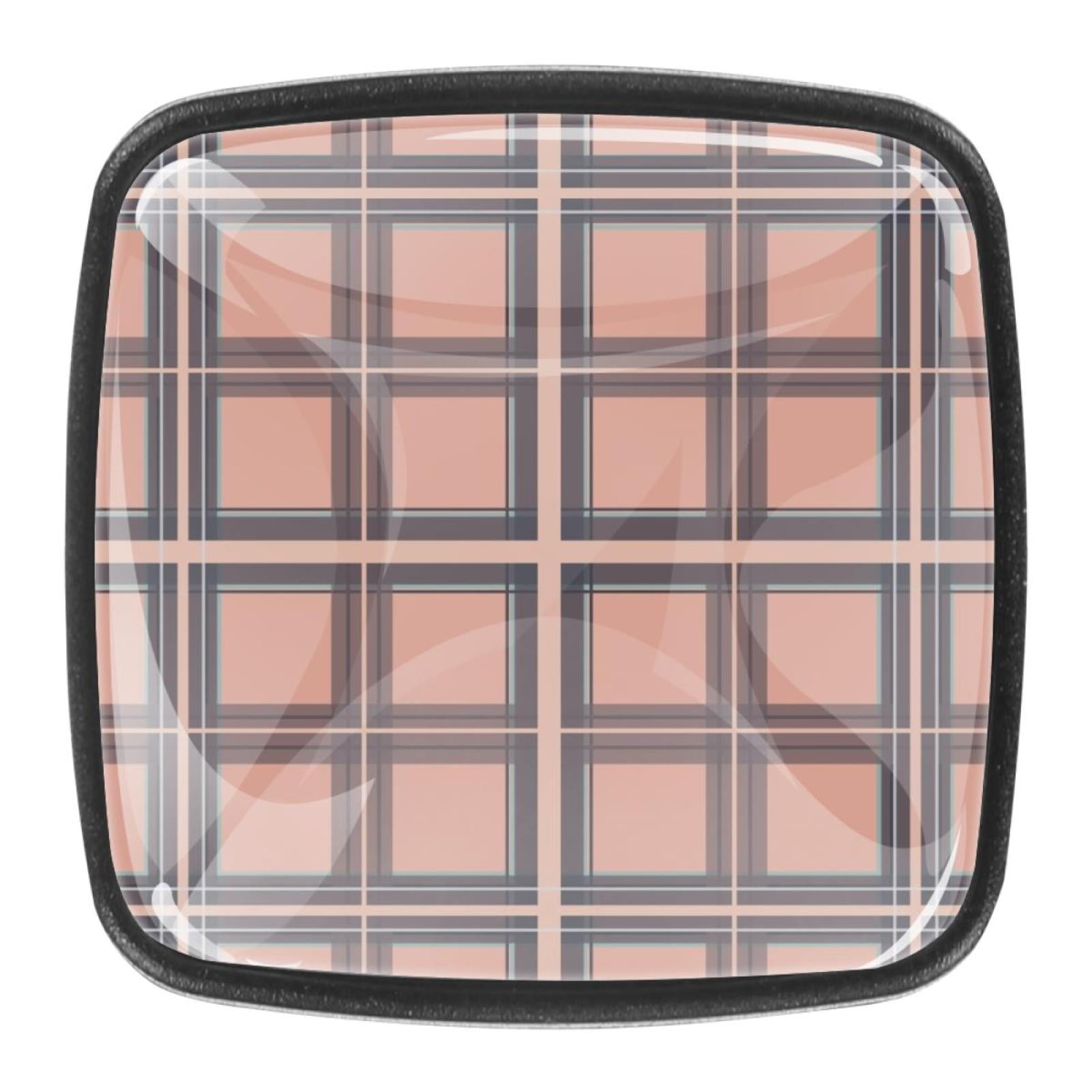 4 Pcs Square Cabinet Handle Cupboard Knob Drawer Pulls Handle Lattice ...