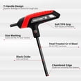 FUGee-14-Piece T-Handle Allen Wrench Set, SAE & Metric T-Handle Hex Key Set, High Torque CR-V ...