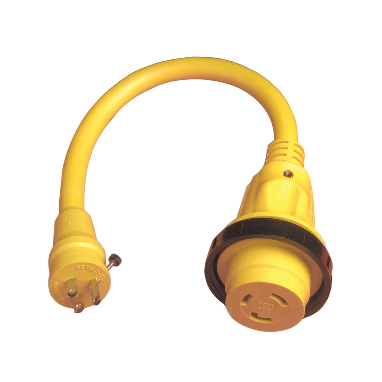 Marinco Pigtail Adapter Plus - 30A Female To 15A Male - Walmart.com