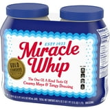 Miracle Whip Reduced Fat Original Dressing, 2 ct Pack, 30 fl oz Jars ...