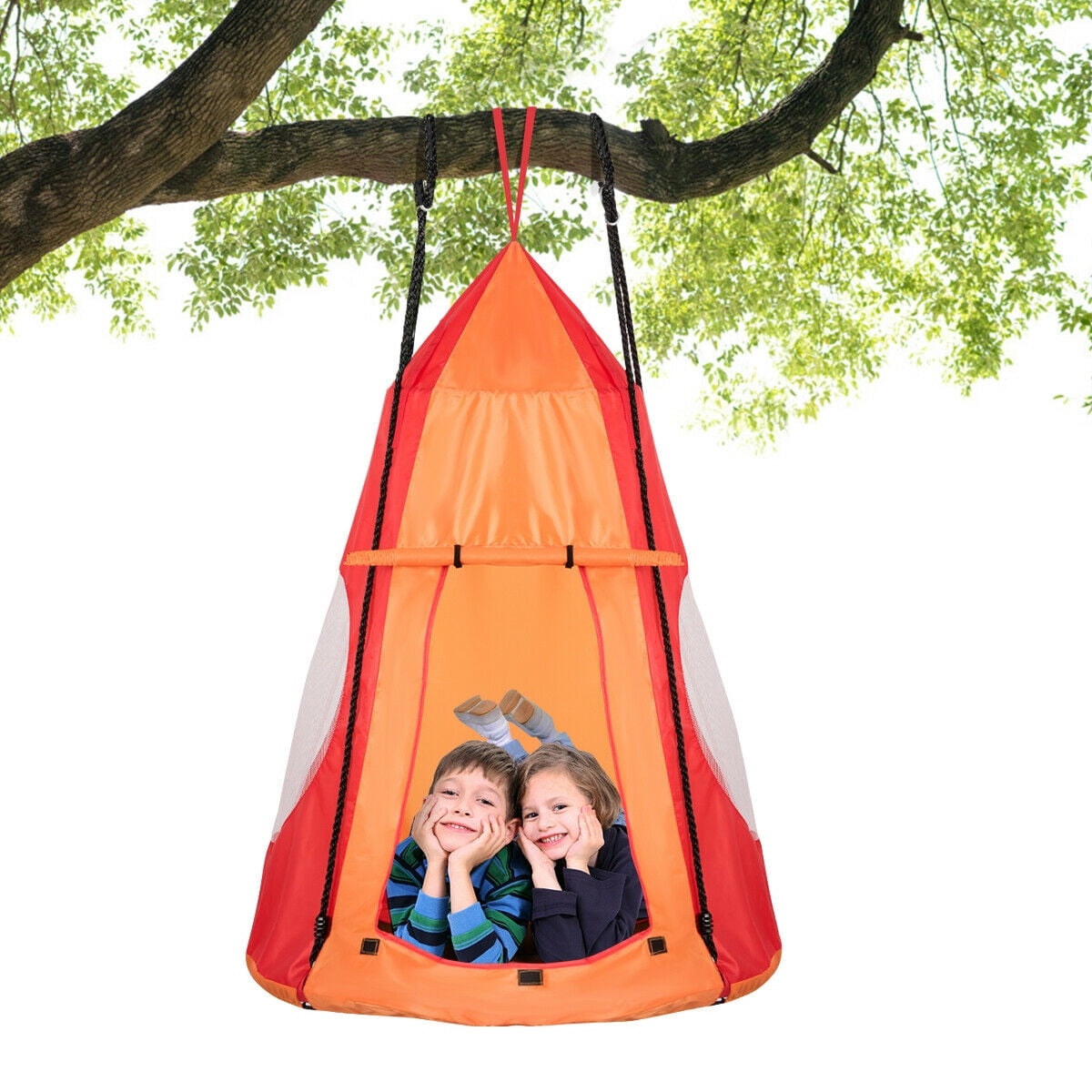 Click here for Gymax 40 Kids Hanging Chair Swing Tent Set Hammock... prices