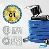 Camco 25-Foot Heated Water Hose for RV - Water Line Freeze Protection ...