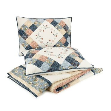 Simply Shabby Chic Reversible Ditsy Floral 3-Piece Quilt Set, Full ...