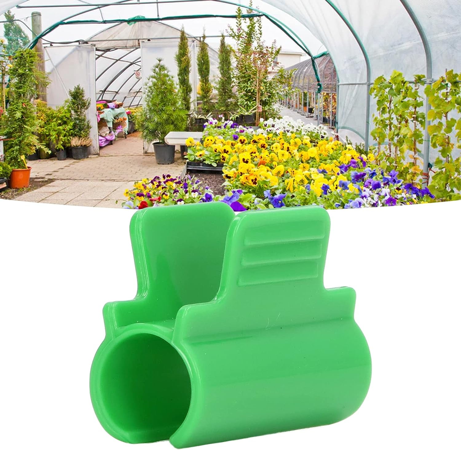 24pcs Single Head Row Cover Netting Tunnel Hoop Clips, Garden Frame ...