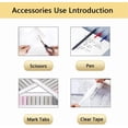 Office Supplies,Black Desk Accessories,Office Supplies Set,Stapler and ...