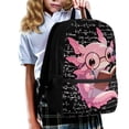Binienty Pink Axolotl Print School Backpack for Kids Elementary Middle ...