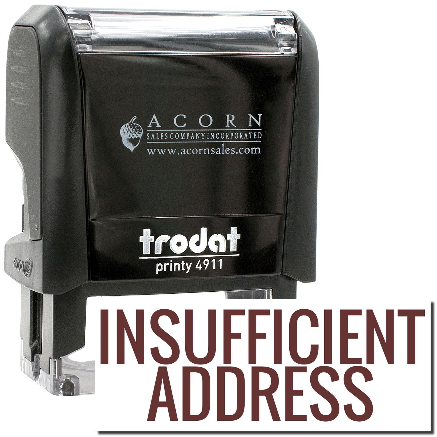 Self-Inking Insufficient Address Stamp, Trodat Printy 4911, Press and ...