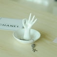 Clearance Under $10 White Palms Household Decoration Ceramic Three ...