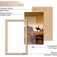 COEQWD-5.5x8.5 Picture Frame Set of 2, Natural Engineered Wood Frame ...