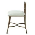 Azalea Park Low Back Golden Bronze Vanity Stool - Walmart Business Supplies