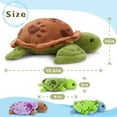 MaoGoLan 12.6" Sea Turtle Stuffed Animal Soft Turtle Plush with 3 ...