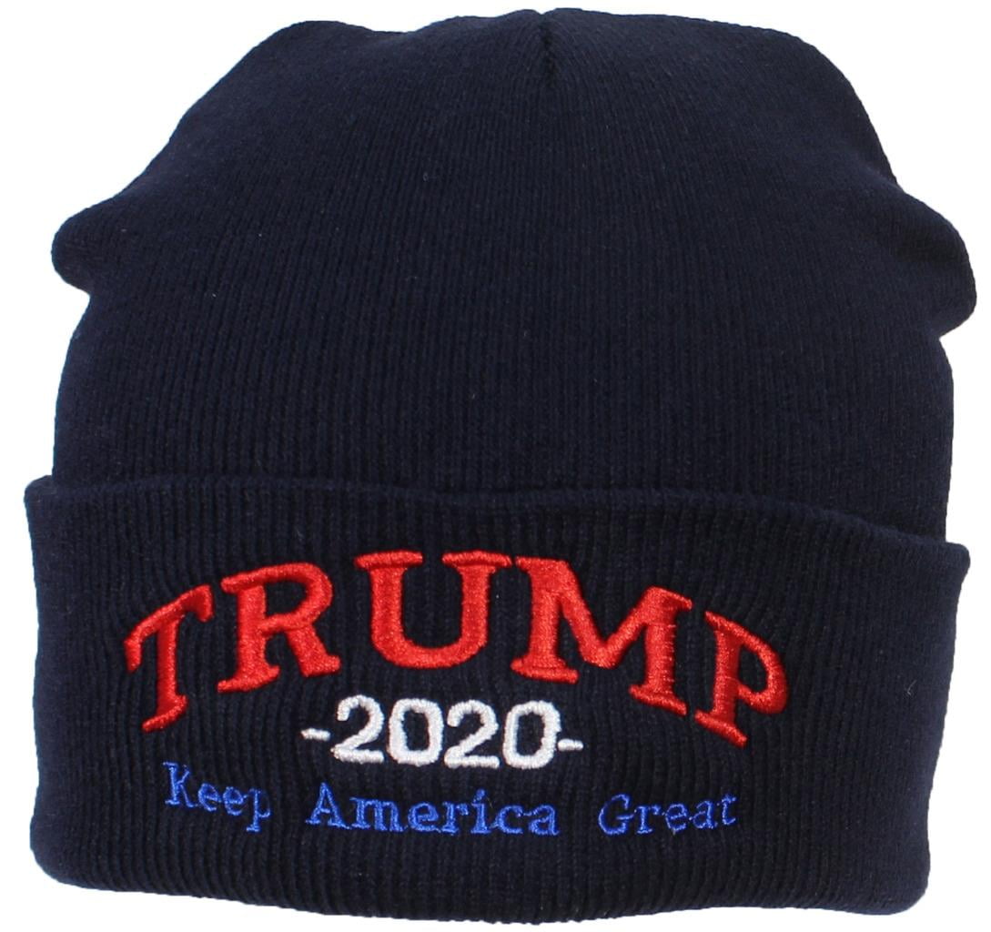 Best Winter Hats Adult Embroidered Trump 2020 Keep America Great Beanie ...