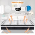 Queen Size Mattress, 14 Inch Gel Memory Foam Queen Mattress for Cooling ...