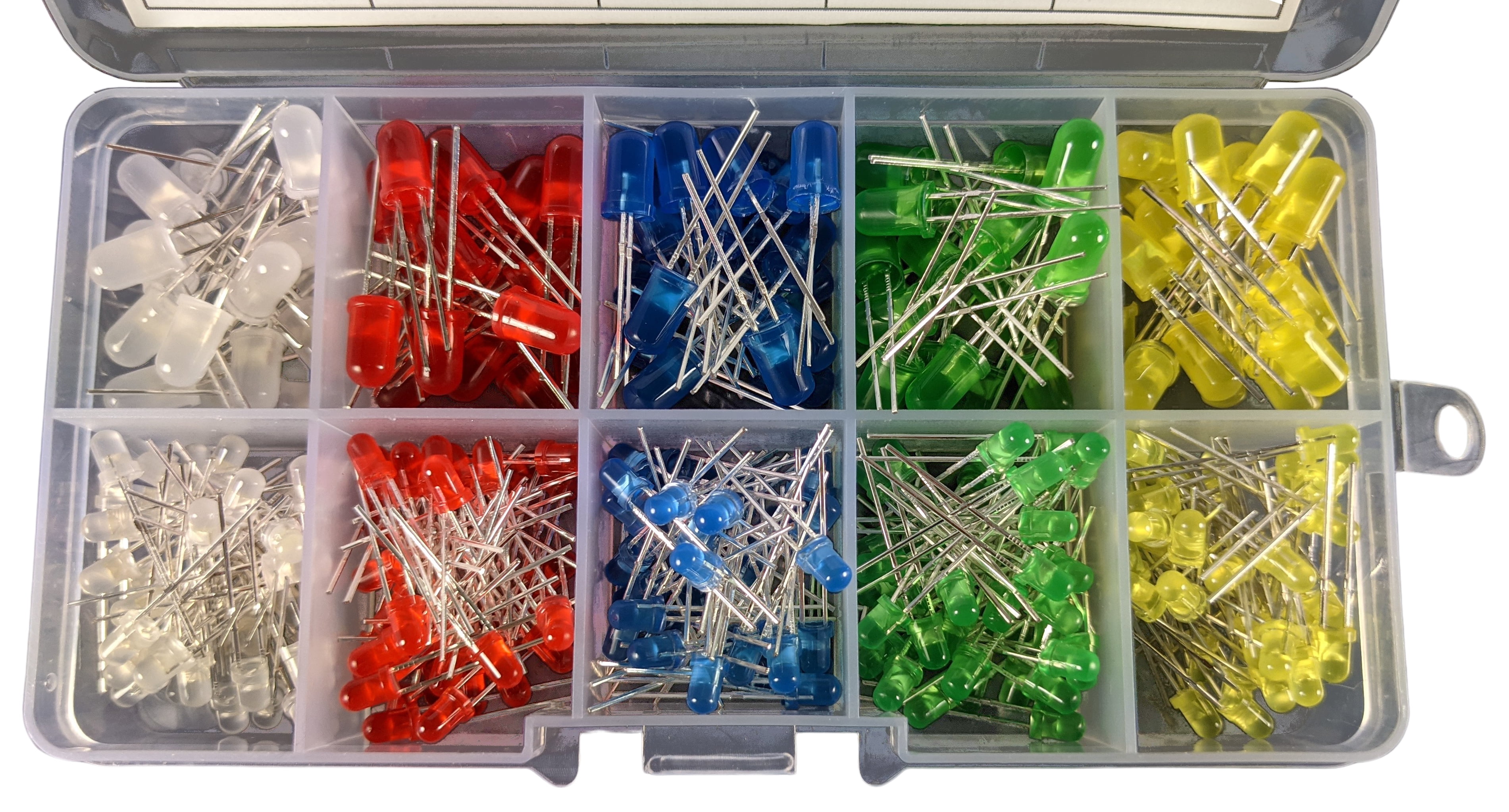 Buy 300 Piece LEDs 3mm & 5mm in 5 Assorted Colors, 2-Pin Diffused LED ...