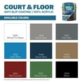 DYCO Court and Floor Anti-Slip 100% Acrylic Paint, Red Currant, 1 ...