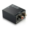 Digital Optical Coax to Analog RCA Audio Converter Adapter with Fiber ...