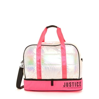 Justice Duffel Handbag Pink Faux Fur - Walmart.com