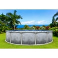 "Lake Effect 18' x 48"" Round Bermuda Steel Above Ground Pool with ...