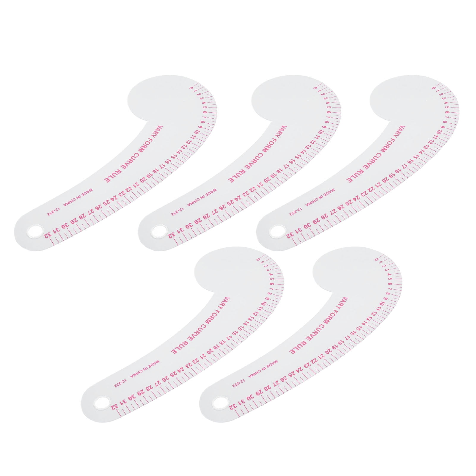 Regla para hacer patrones de curvas, 5 piezas de reglas de curvas de ...