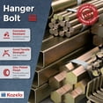 Uxcell 4pcs Hanger Bolts with Driver - [5/16"-18x7"] Double Headed Wood ...